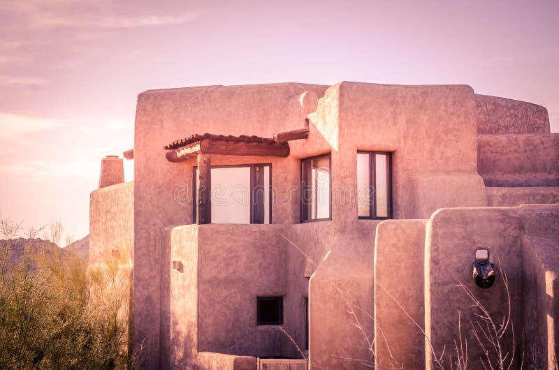 Adobe style architecture stock image. Image of architecture - 44406565
