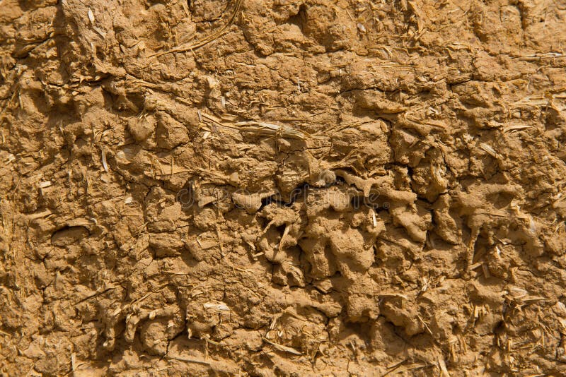 Adobe Texture Mud Mixed With Straw Stock Photo - Image of earthy, clay ...