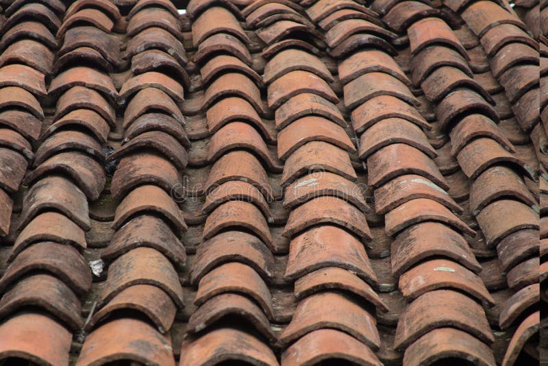 Adobe tiles on the roof stock image. Image of exterior - 127350307