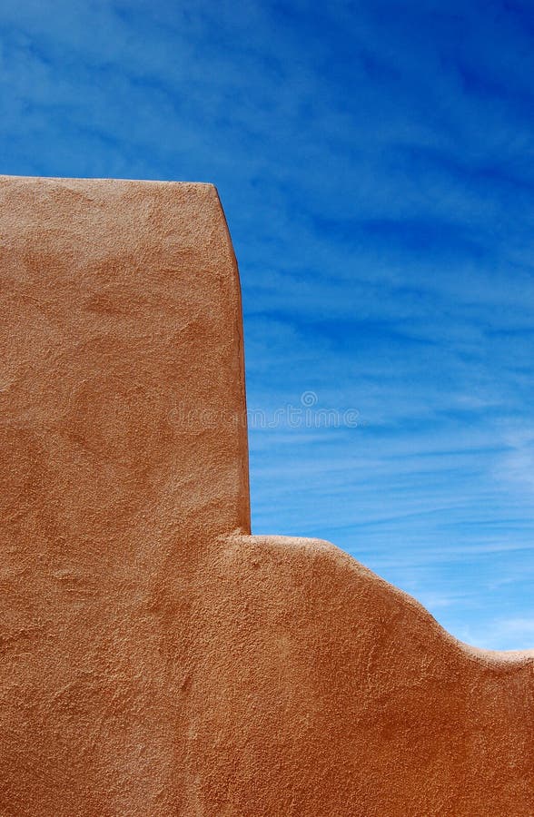 Adobe Wall stock photo. Image of blue, modern, streaked - 9687318