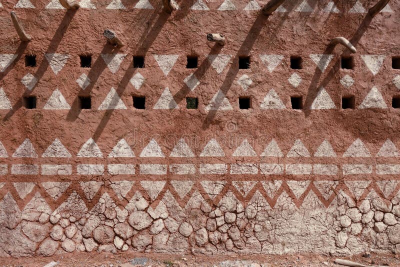 Adobe wall in Africa stock photo. Image of pattern, house - 73003424