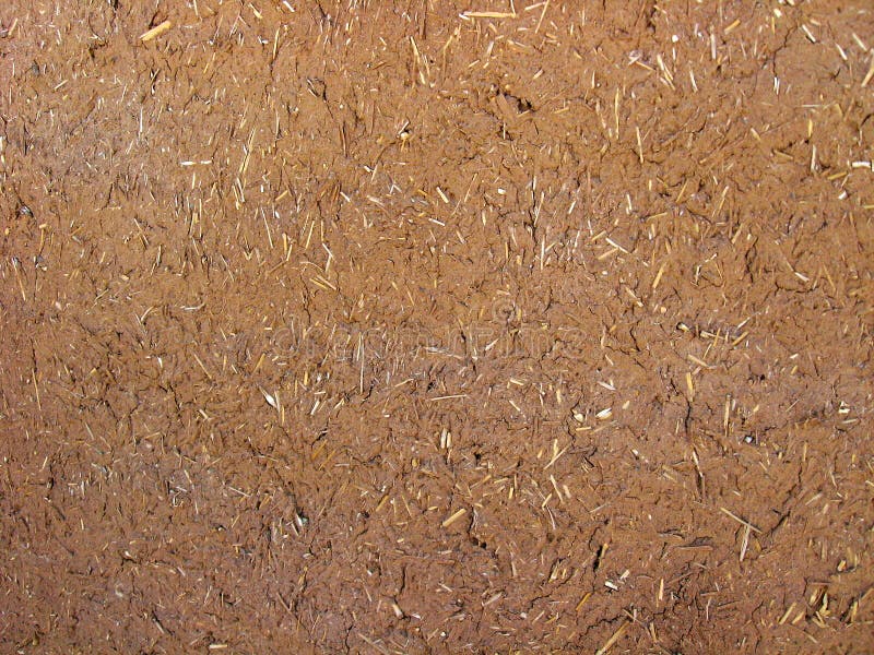 Adobe Wall Made of Clay and Straw Stock Photo - Image of dirt, daub ...