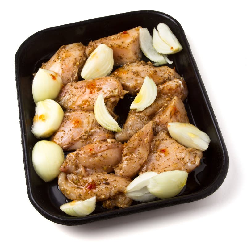 Marinando Pollo imagen de archivo. Imagen de especias - 18220423
