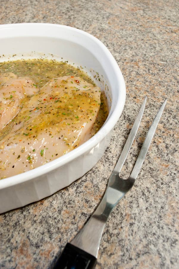 Marinado de pollo foto de archivo. Imagen de especias - 24332778