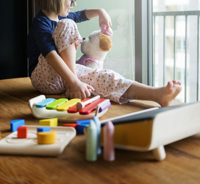 Adolescence Doll Kid Kindergarten Learning Girl Concept Stock Photo ...