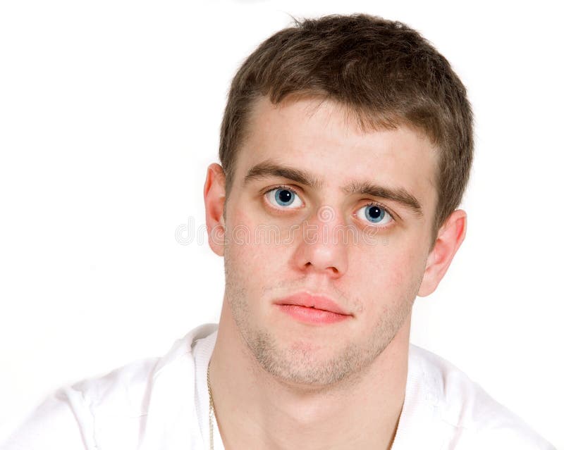 Homme Avec Une Expression Sceptique Image stock - Image du horizontal ...