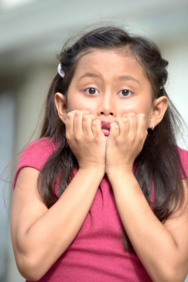 An Adolescent and Fear stock image. Image of unsafe - 140785993