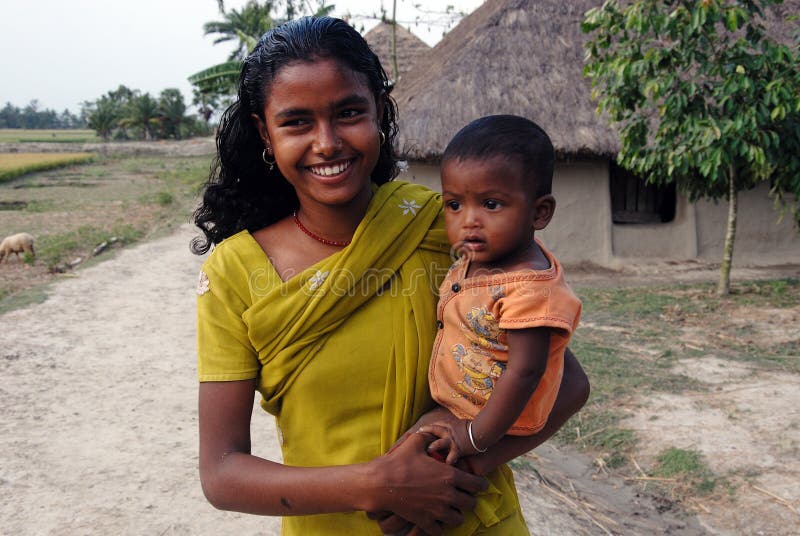 Adolescent Girl in Rural India Editorial Image - Image of health, life ...