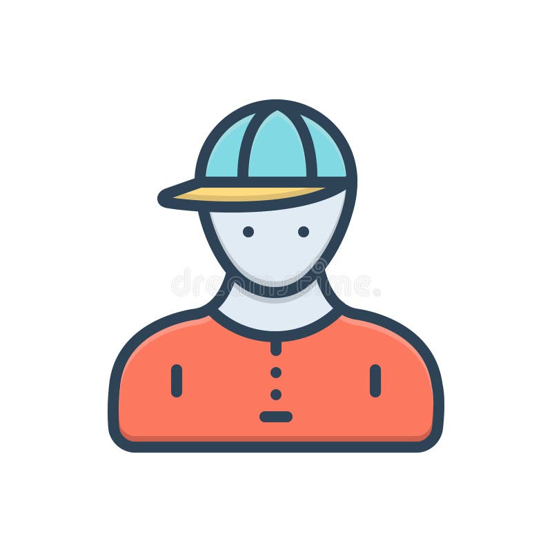 Color Illustration Icon for Adolescent, Adolescence and Teenager Stock ...
