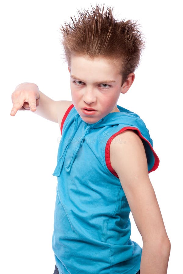 Adolescente aggressivo fotografia stock. Immagine di aggressivo - 18924282