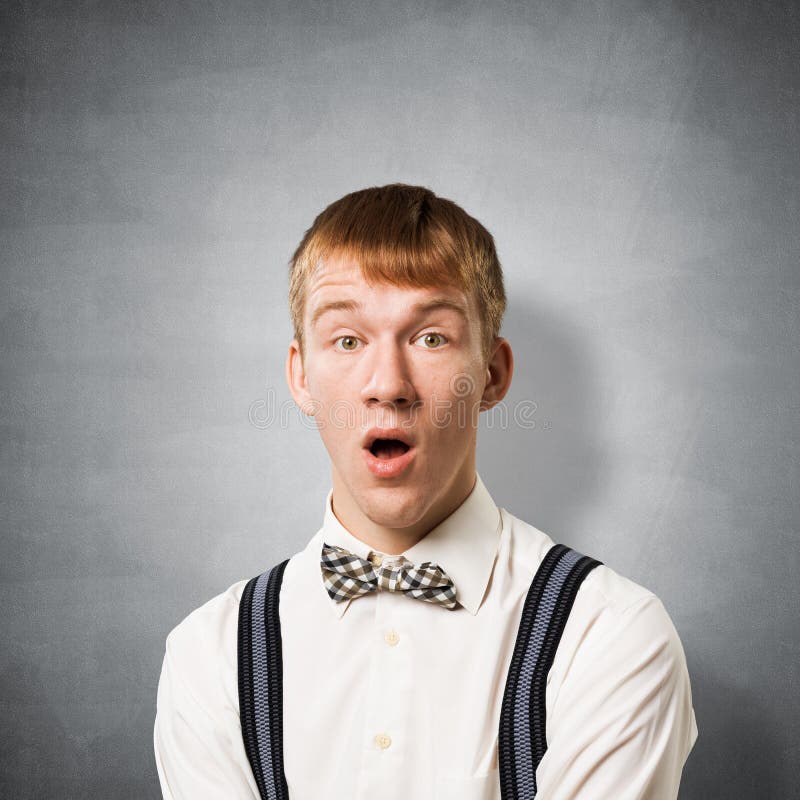 Adolescente Estupefacto Con La Boca Abierta Imagen de archivo - Imagen ...