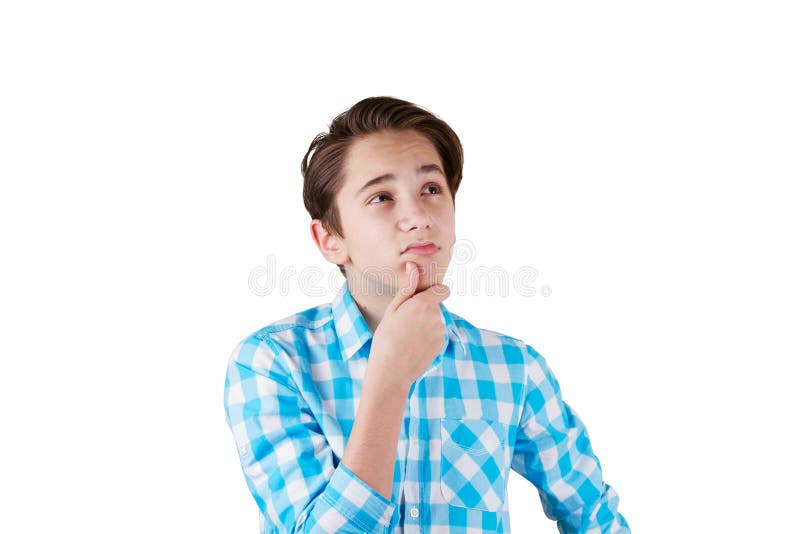 Adolescente Que Es Dudoso Sobre Algo Foto de archivo - Imagen de ...