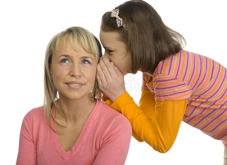 Adolescente susurrante imagen de archivo. Imagen de desbosante - 2229817