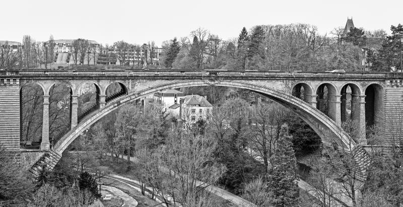 Adolphe Bridge in Luxembourg Editorial Stock Photo - Image of ...