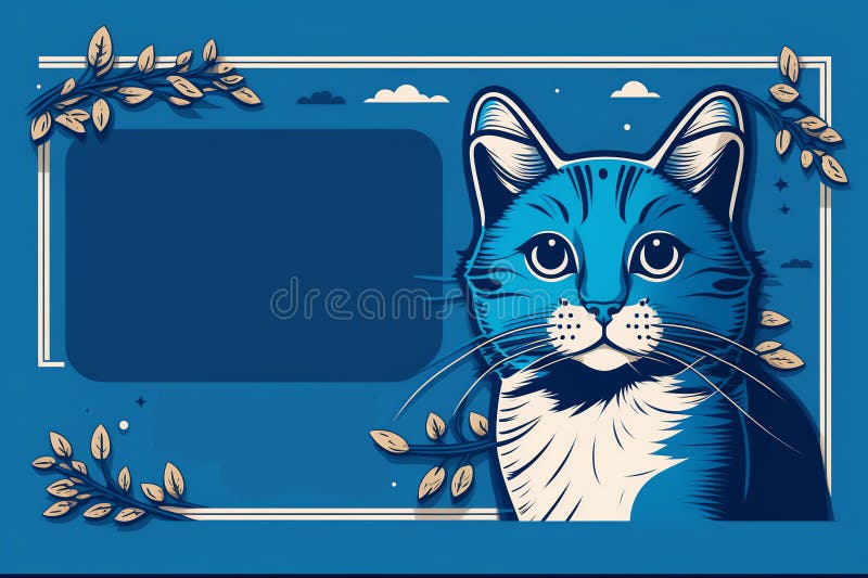 Adopt a Cat Banner with Space To Write. Generative AI. Stock ...