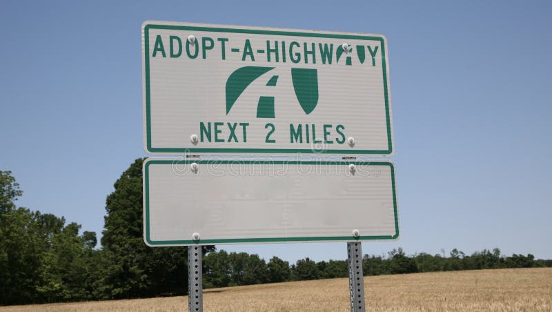 Adopt a Highway stock image. Image of citizenship, informative - 11097093