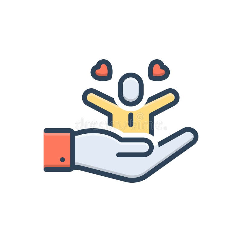 Color Illustration Icon for Adopt, Siphon and Child Stock Illustration ...