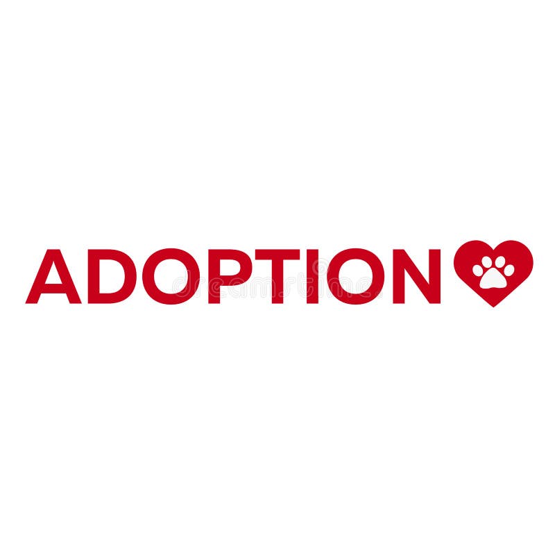Adopt Logo. Dont Shop, Adopt. Adoption Concept. Vector Illustration ...