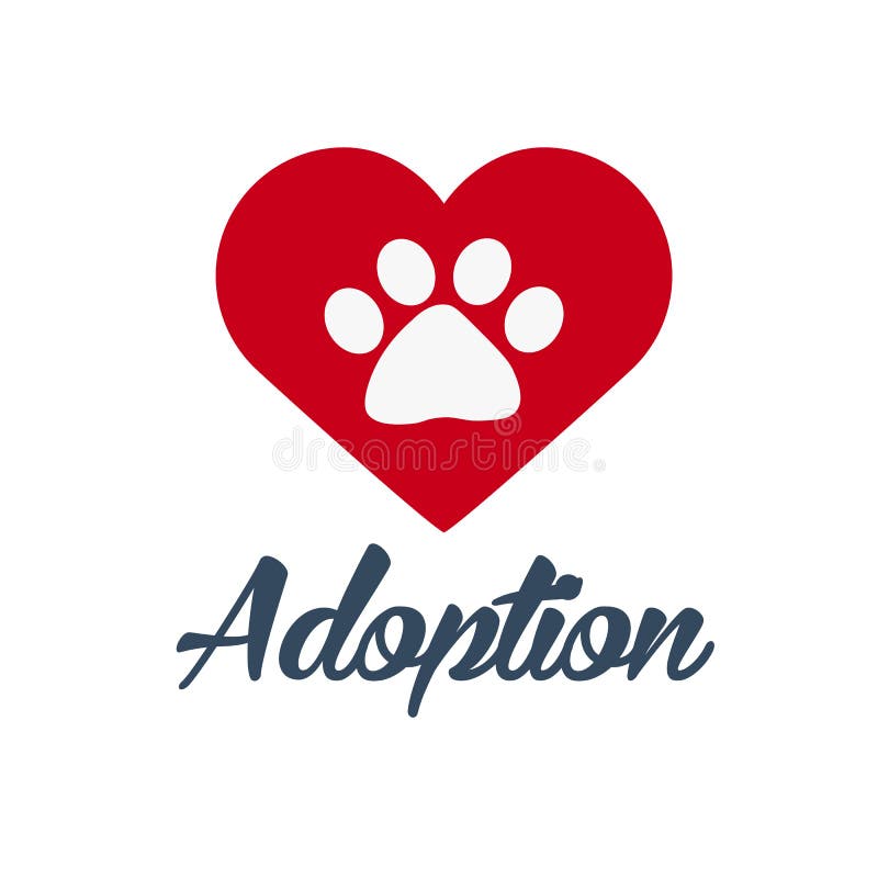 Adopt Logo. Dont Shop, Adopt. Adoption Concept. Vector Illustration ...