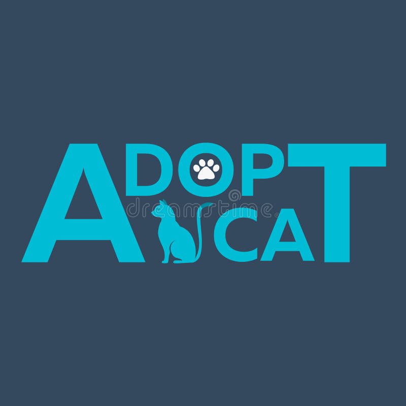 Adopt Logo. Dont Shop, Adopt. Adoption Concept. Vector Illustration ...