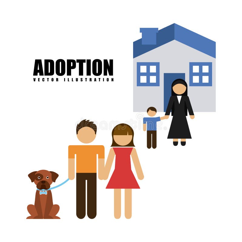 Adoption agency stock vector. Illustration of traditional - 50627073
