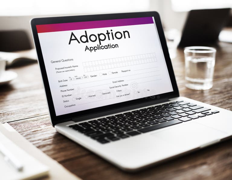 Adoption Application Family Guardianship Support Concept Stock Photo ...
