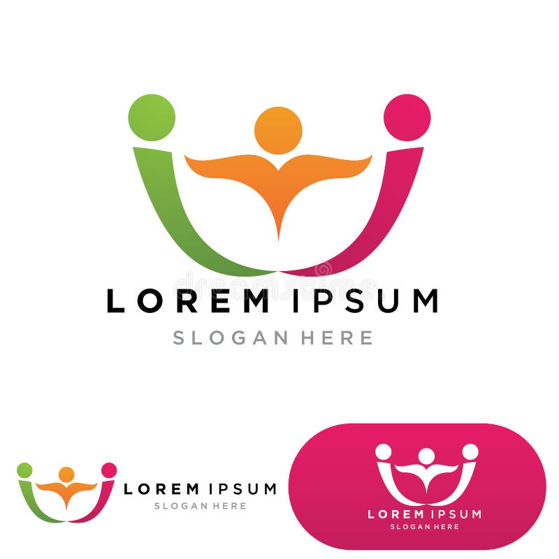 Adoption Children Logo and Symbol Health Vector Stock Vector ...