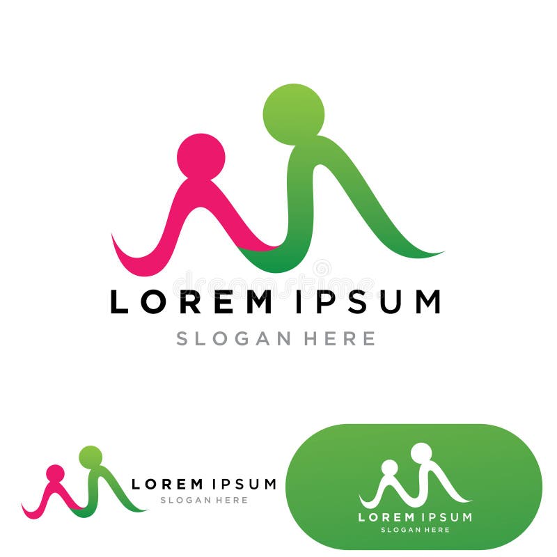 Adoption Children Logo and Symbol Health Vector Stock Vector ...