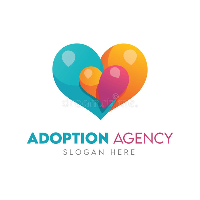 Adoption and Community Care Logo Design Template. Abstract Tree Icon ...