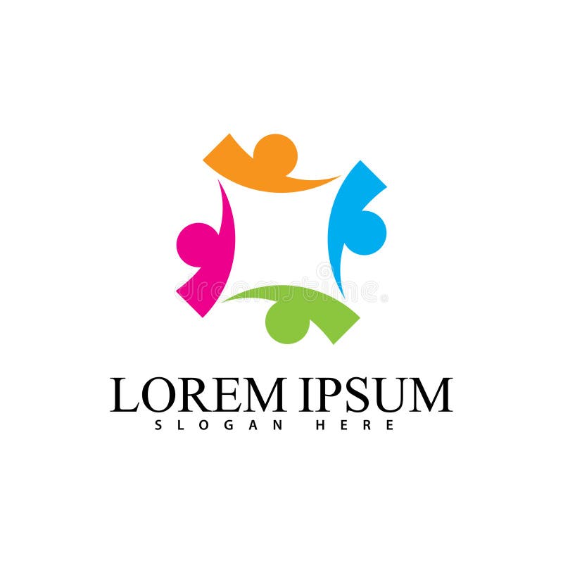 Adoption and Community Care Logo Symbol Template Stock Vector ...