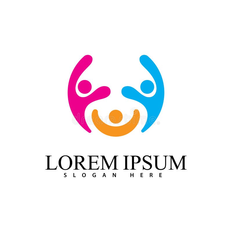 Adoption and Community Care Logo Symbol Template Stock Vector ...