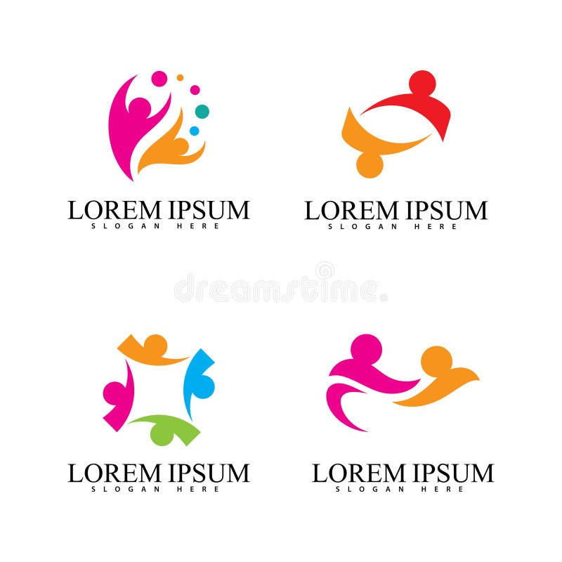 Adoption and Community Care Logo Symbol Template Stock Vector ...