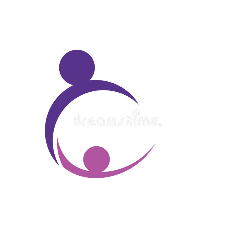 Adoption Family Care Logo Vector Stock Vector - Illustration of happy ...