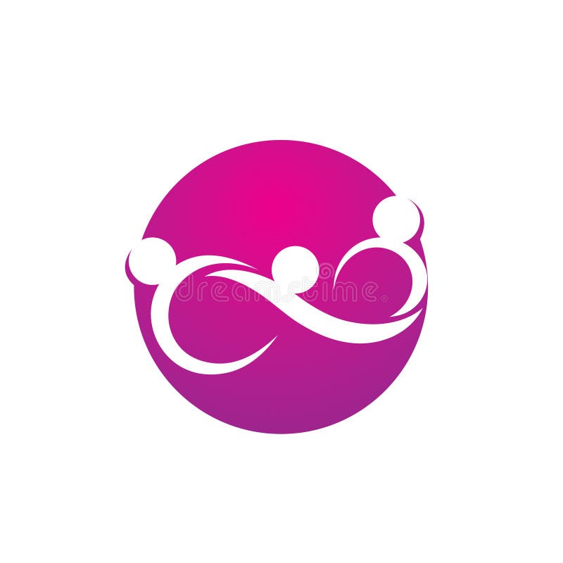 Adoption Family Care Logo Vector Stock Vector - Illustration of ...