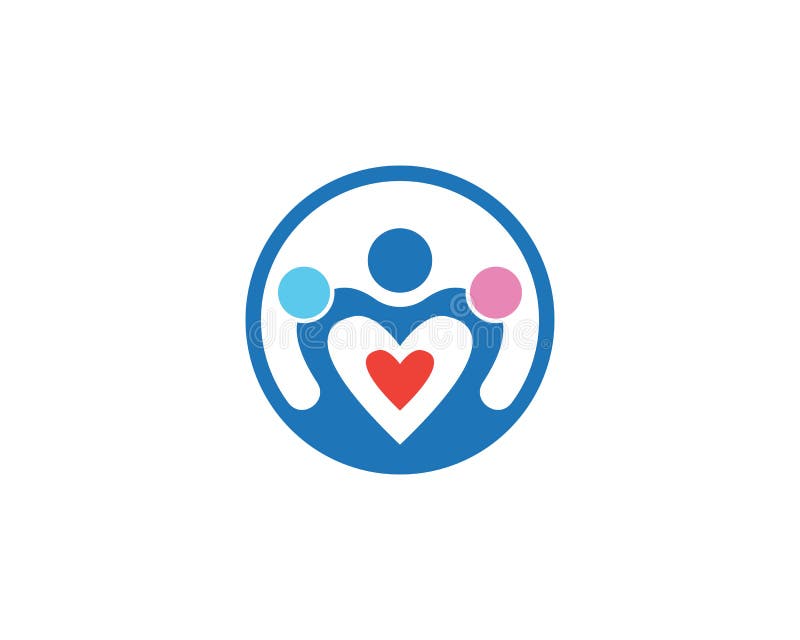 Adoption Icon and Symbol Logo Stock Vector - Illustration of help ...