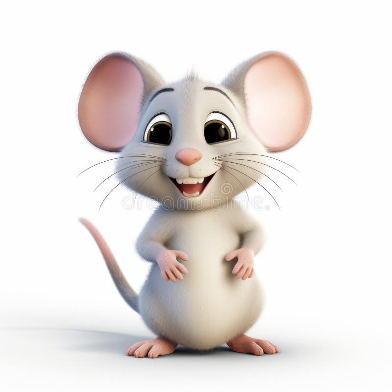Adorable 3d Pixar Mouse: Cute, Smiling, and Eye-catching Stock ...