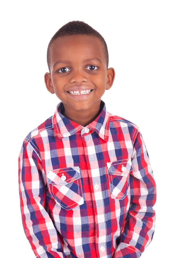 Adorable African Little Boy Stock Photo - Image of portrait, ethnic ...