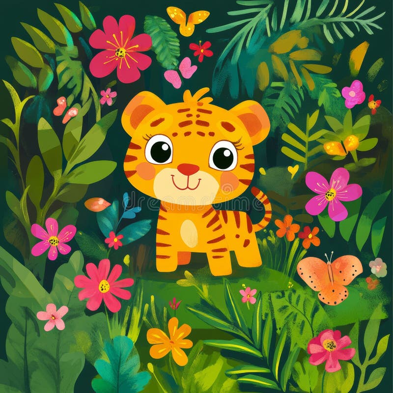 Adorable Animal Character Drawing for a Children S Book Stock Image ...