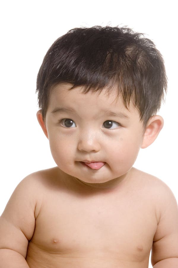 An adorable asian baby stock photo. Image of stand, year - 24347452