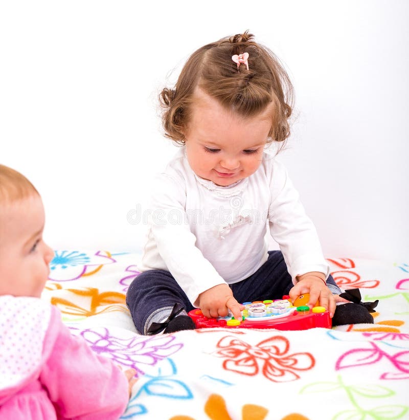 Adorable babies stock image. Image of friendly, affection - 66312943