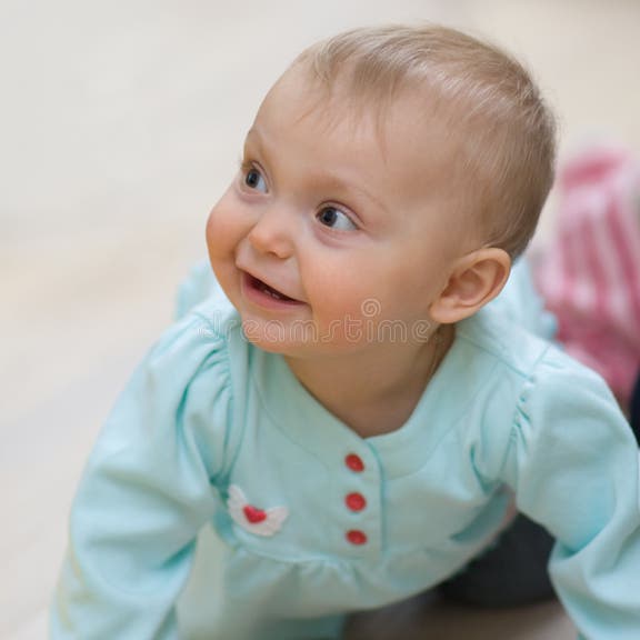 Adorable baby stock photo. Image of creep, crawl, eyes - 9164924