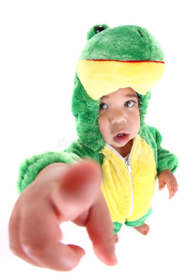 Adorable Baby Boy Dressed As a Frog Stock Photo - Image of halloween ...