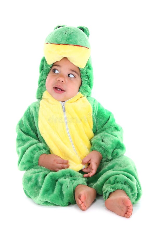 Adorable Baby Boy Dressed As a Frog Stock Photo - Image of green ...