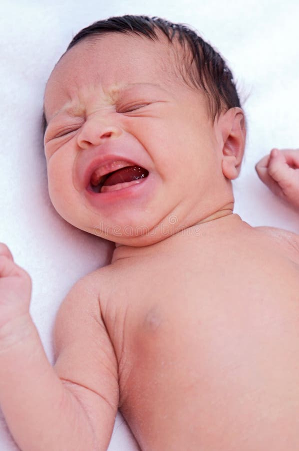 Crying baby stock image. Image of childhood, girl, baby - 1837613