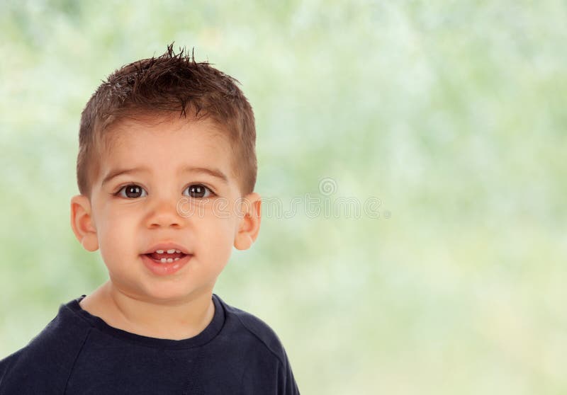 Adorable baby nine months stock image. Image of childhood - 67560309