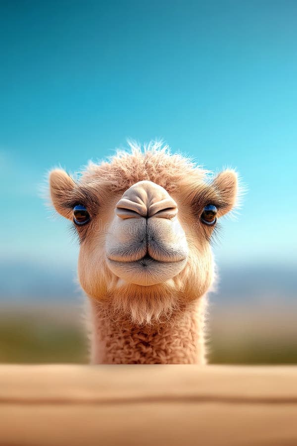 Adorable Bactrian Camel Baby Mascot, Representing the Gobi Red Camel ...