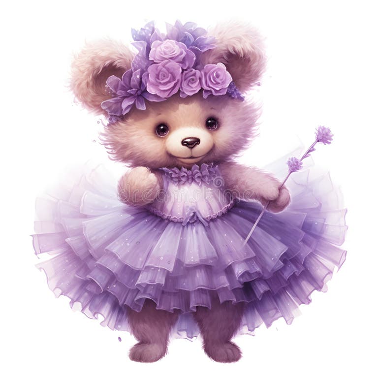 Adorable ballet bear pose stock image. Image of apparel - 286695157