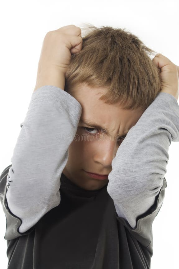 Adorable boy upset stock image. Image of crying, childhood - 16372157