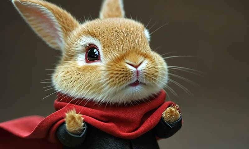 Adorable Bunny Dressed in a Cape Stock Footage - Video of spring ...