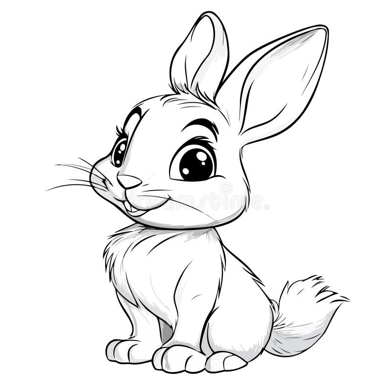 Side View White Bunny Stock Illustrations – 729 Side View White Bunny ...
